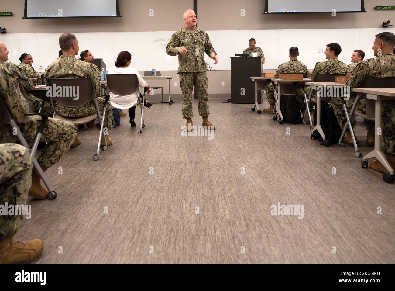 221005-N-UB993-1034 SAN DIEGO (Oct. 5, 2022) Master Chief Petty Officer of the Navy James Honea ...