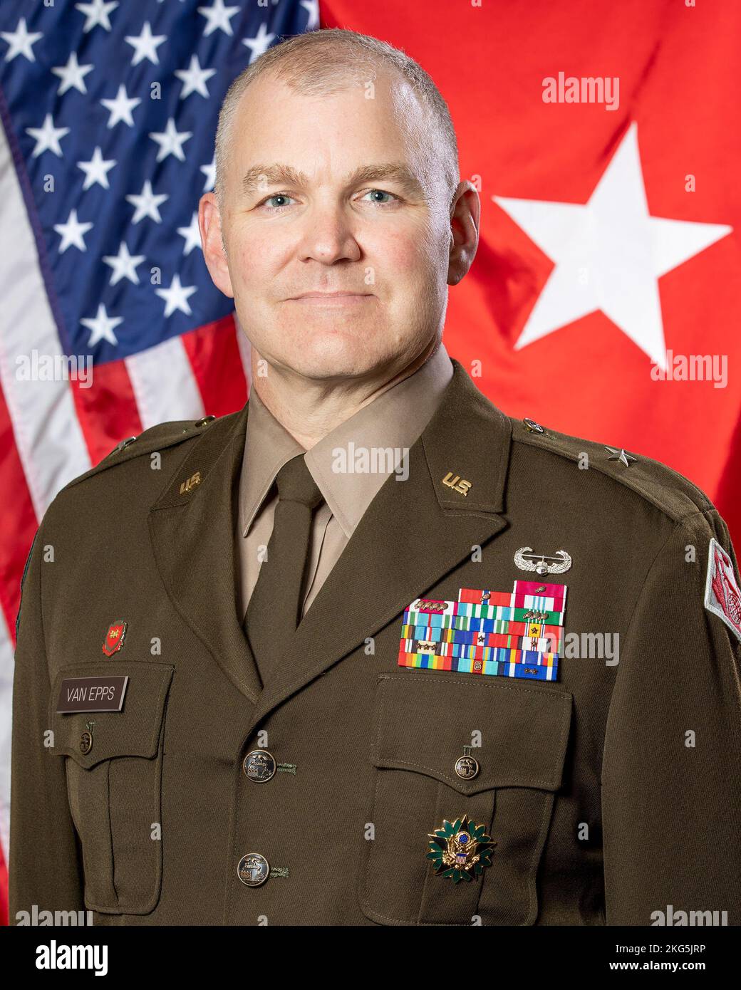 Geoff Van Epps was promoted to the rank of brigadier general today in a ...