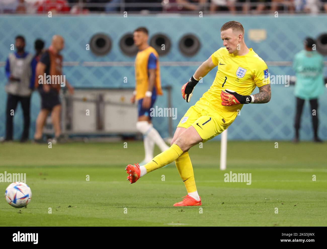 England goalkeeper Jordan Pickford during the FIFA World Cup 2022 ...