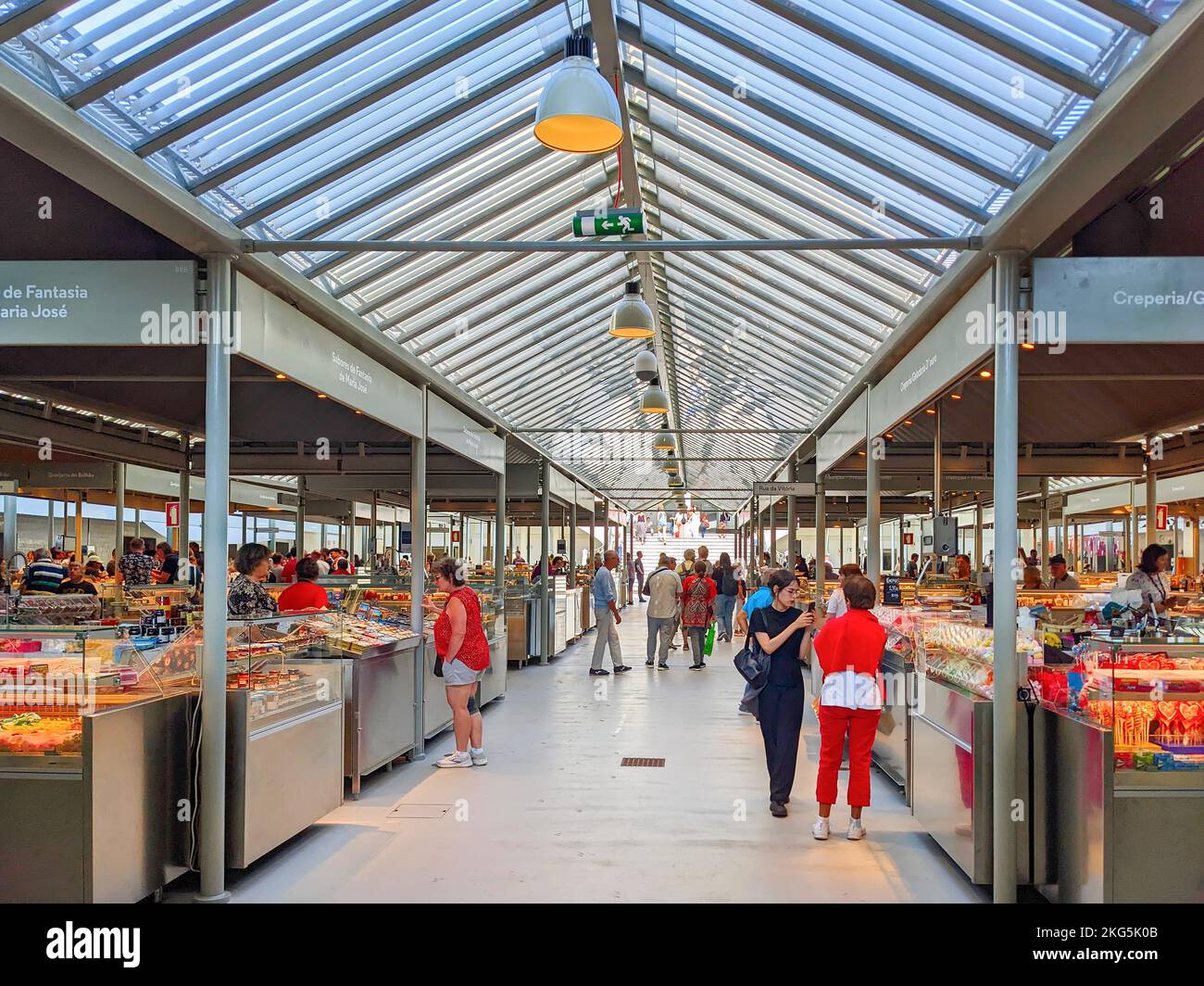 PORTO, PORTUGAL - SEPTEMBER 23, 2022: People at newly renovated famous ...