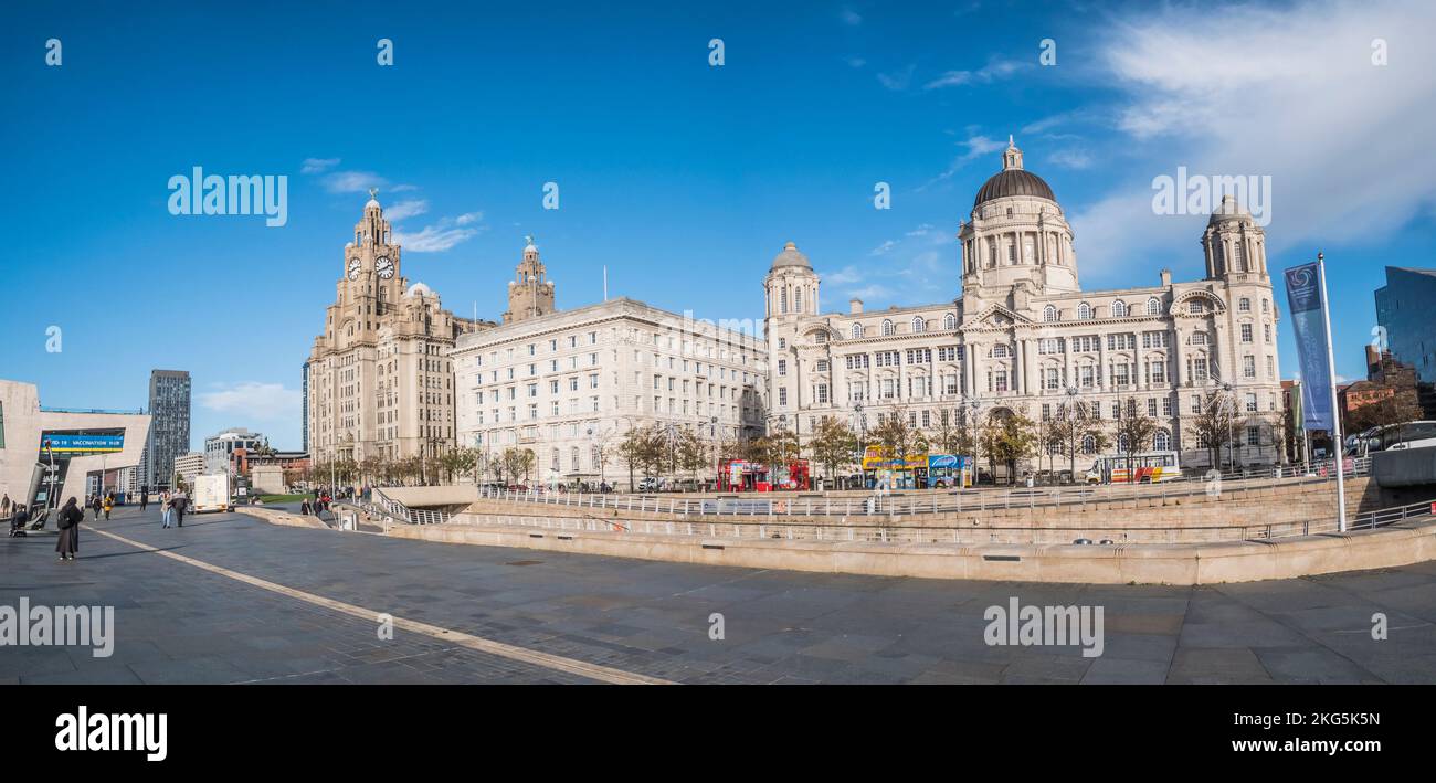Street scenes in the port city of Liverpool seen here from the Pier ...