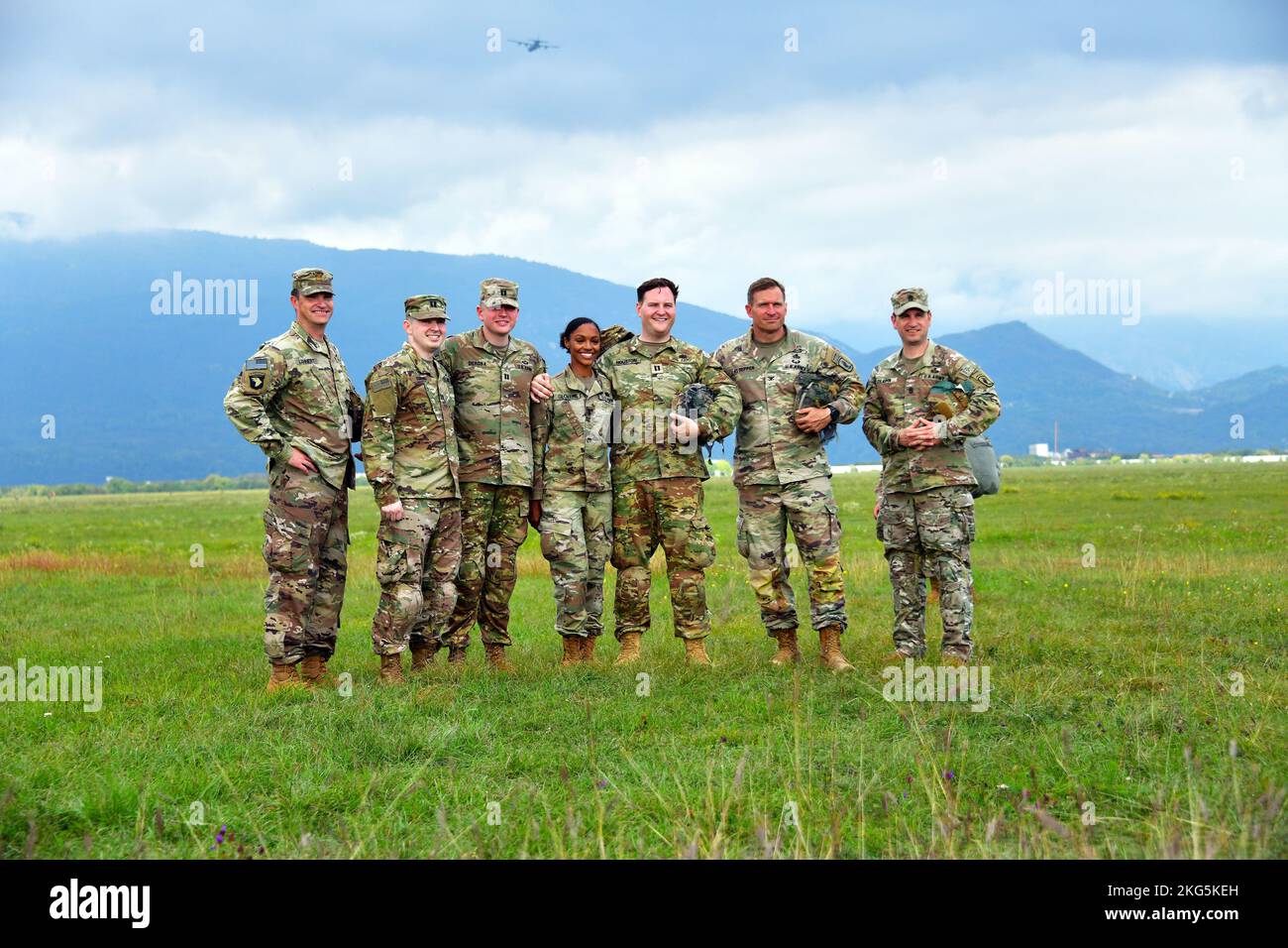 U.S. Army Col. Michael Kloepper, commander of the 173rd Airborne Brigade, Command Sgt. Maj ...