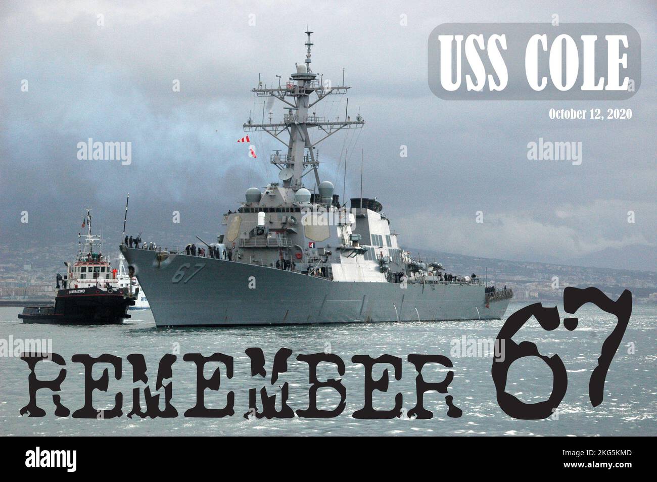Graphic for anniversary of USS Cole attack. (U.S. Navy graphic by Mass ...