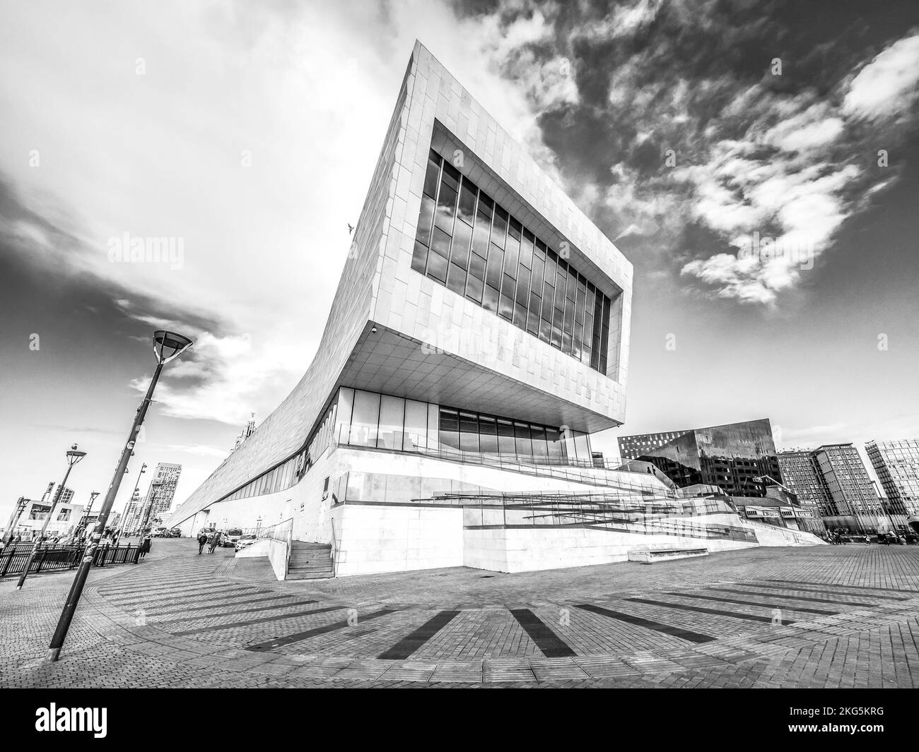 Street scenes in the port city of Liverpool, seen here along Pier Head ...