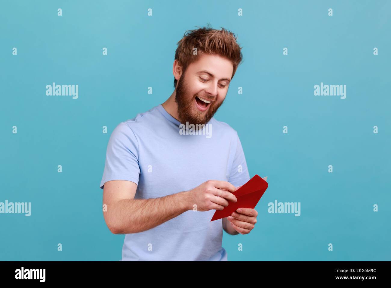 Excited invitation card envelope hi-res stock photography and images ...