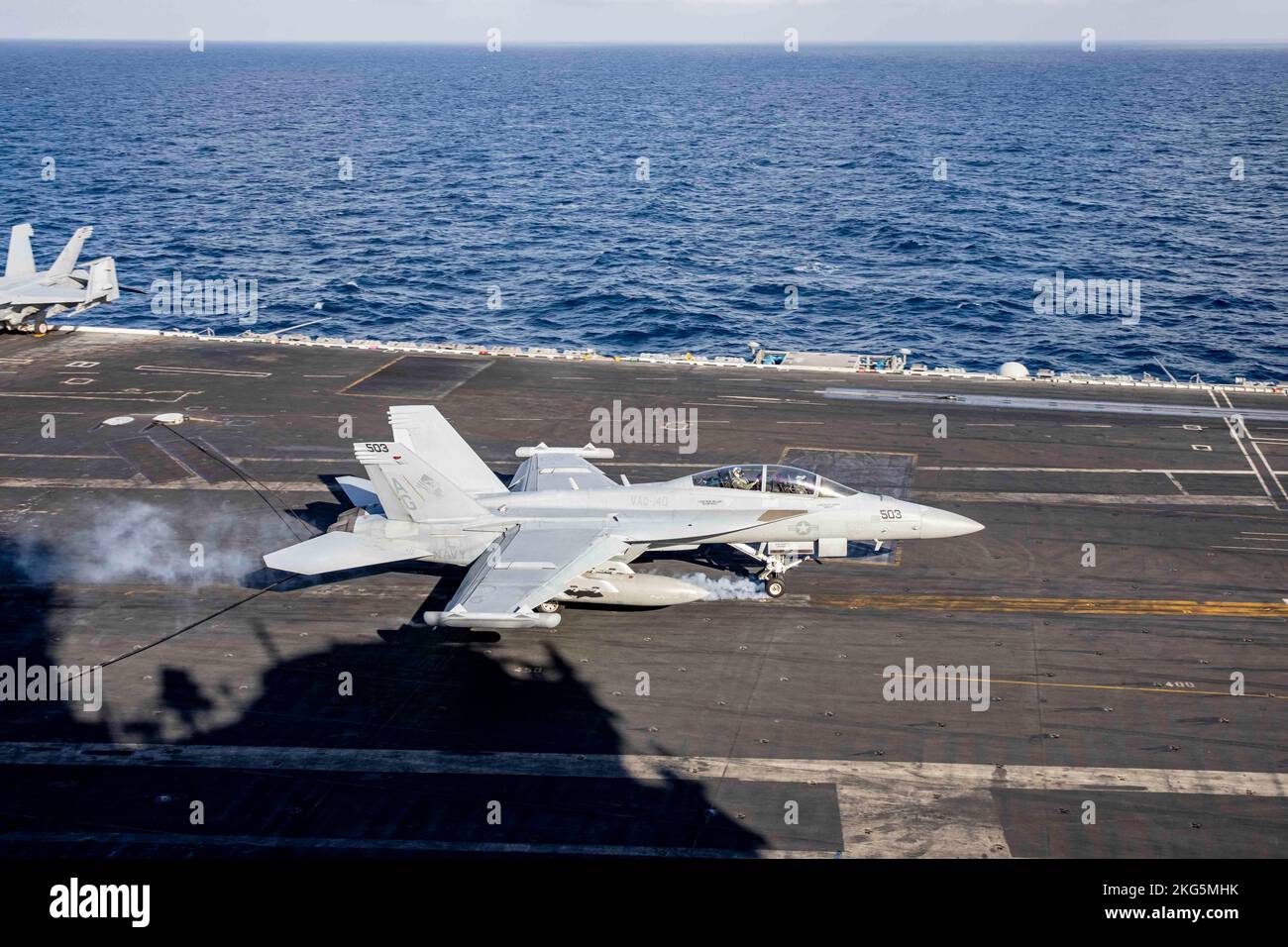 221114-N-MW880-1060 ADRIATIC SEA (Nov. 14, 2022) An E/A-18G Growler ...