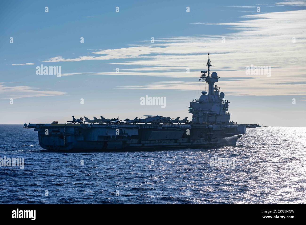 MEDITERRANEAN SEA (Nov. 17, 2022) The French aircraft carrier FS ...