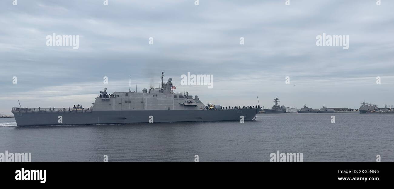 MAYPORT, Fla. (Nov. 20, 2022) — The Freedom-variant littoral combat ...