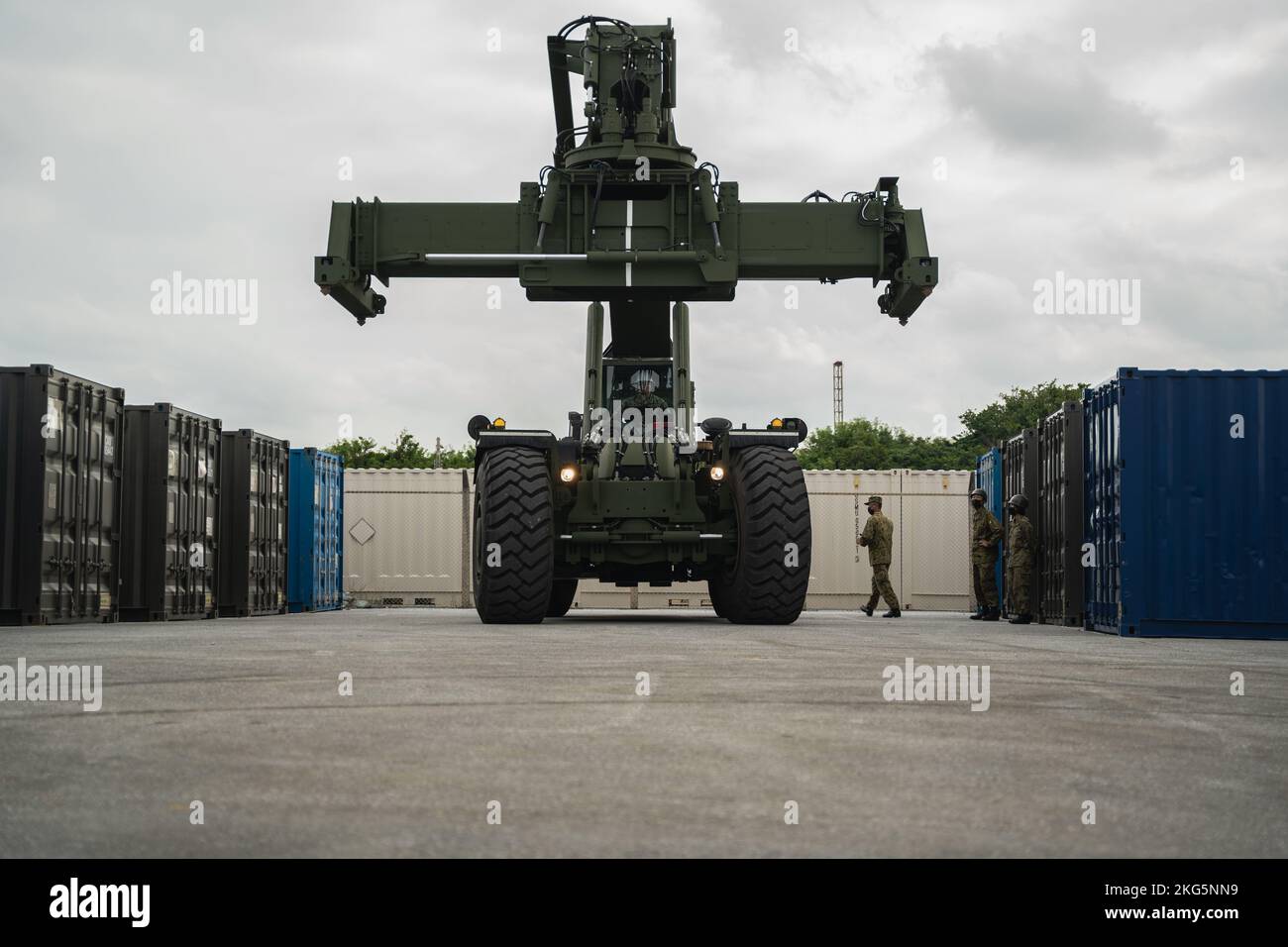 A U.S. Marine with Combat Logistics Regiment 37, 3rd Marine Logistics ...