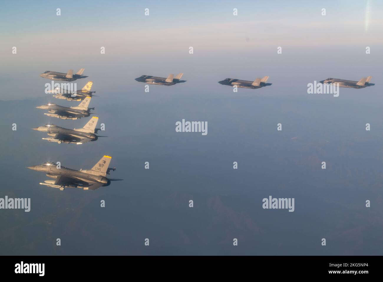 U.S. Air Force F-16 Fighting Falcons assigned to the 8th Fighter Wing ...