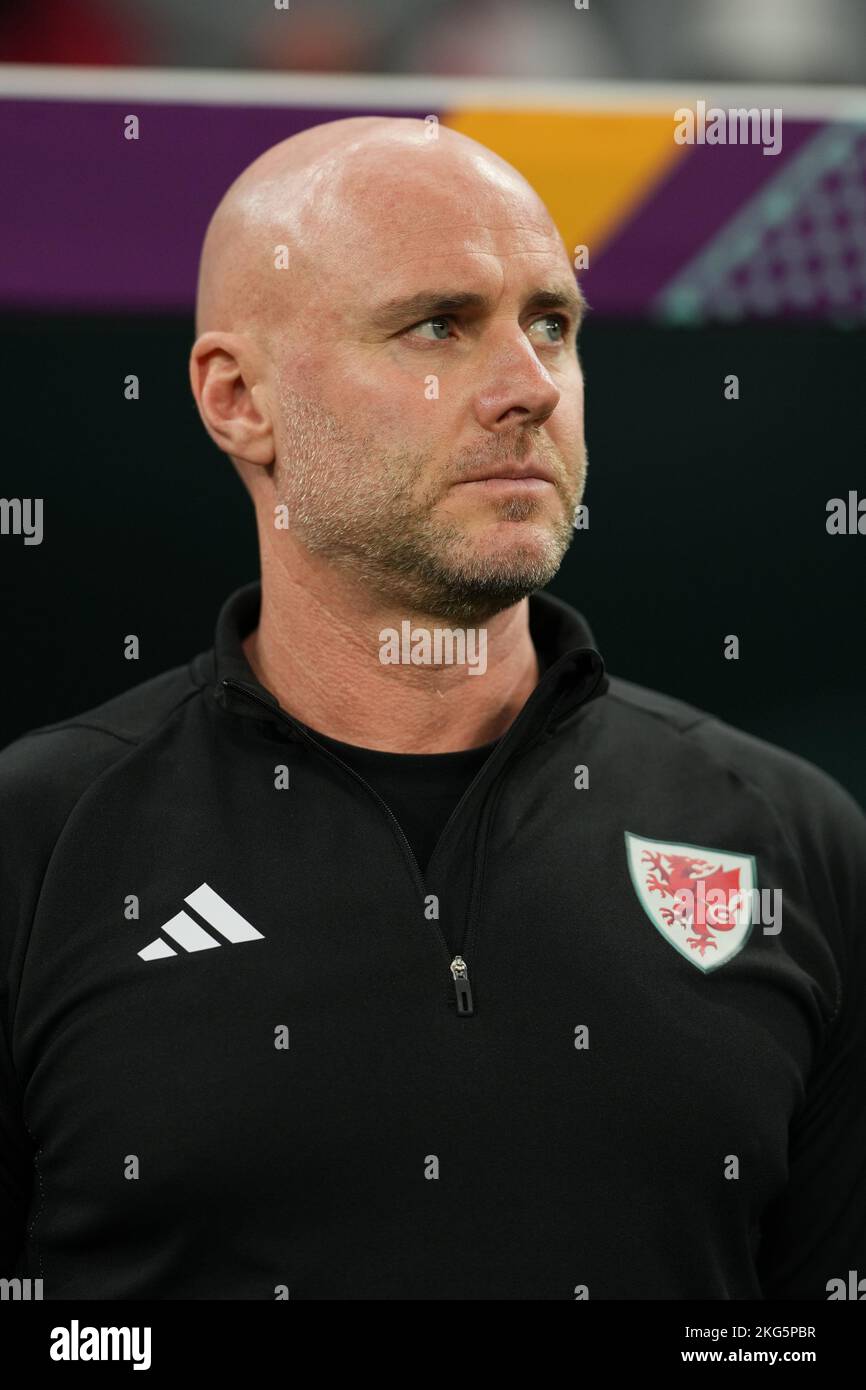 Al Rayyan, Qatar. 21st Nov, 2022. Rob Page head coach (WAL) Football ...