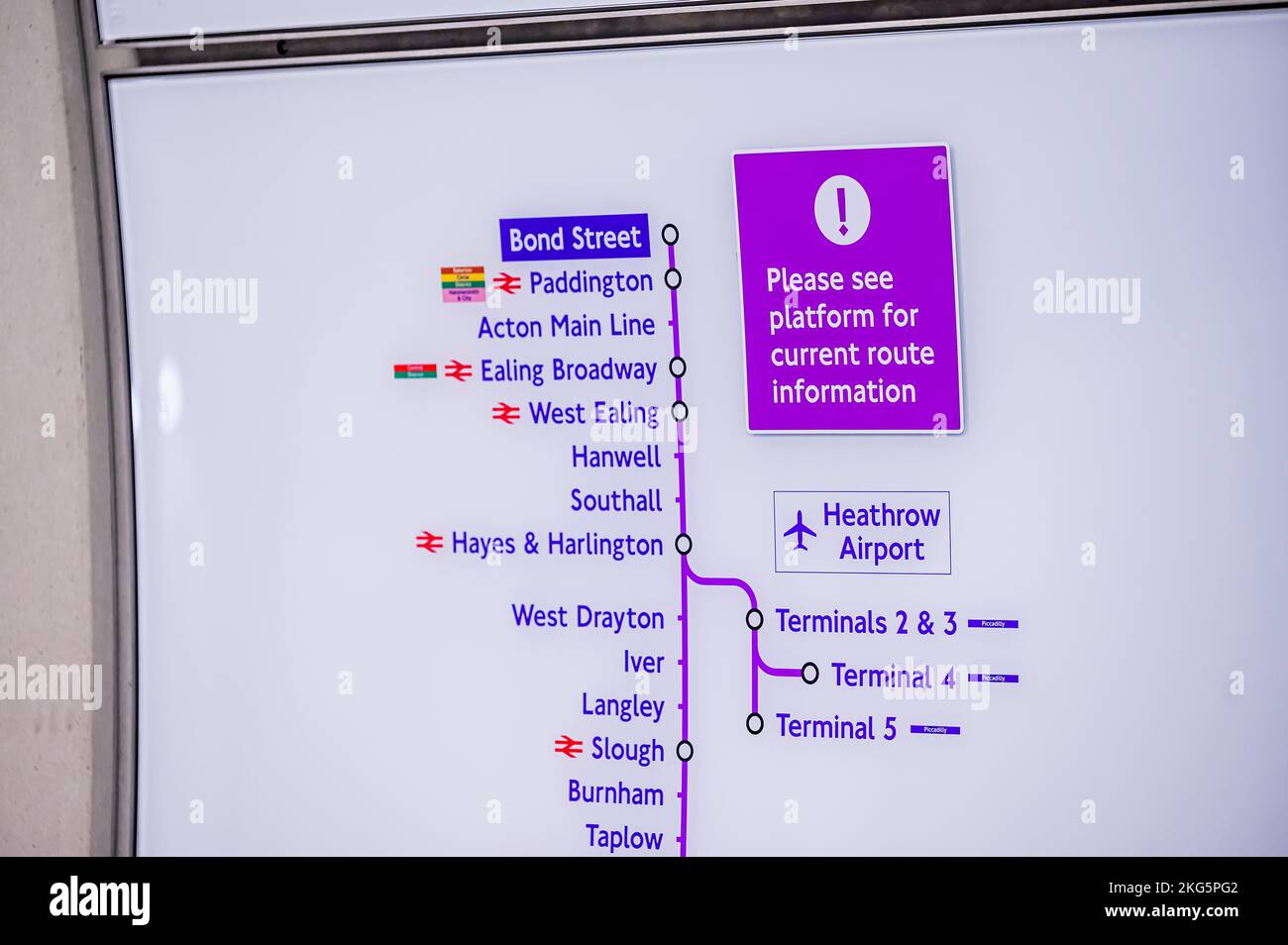 Bond Street - Elizabeth Line Station Stock Photo - Alamy