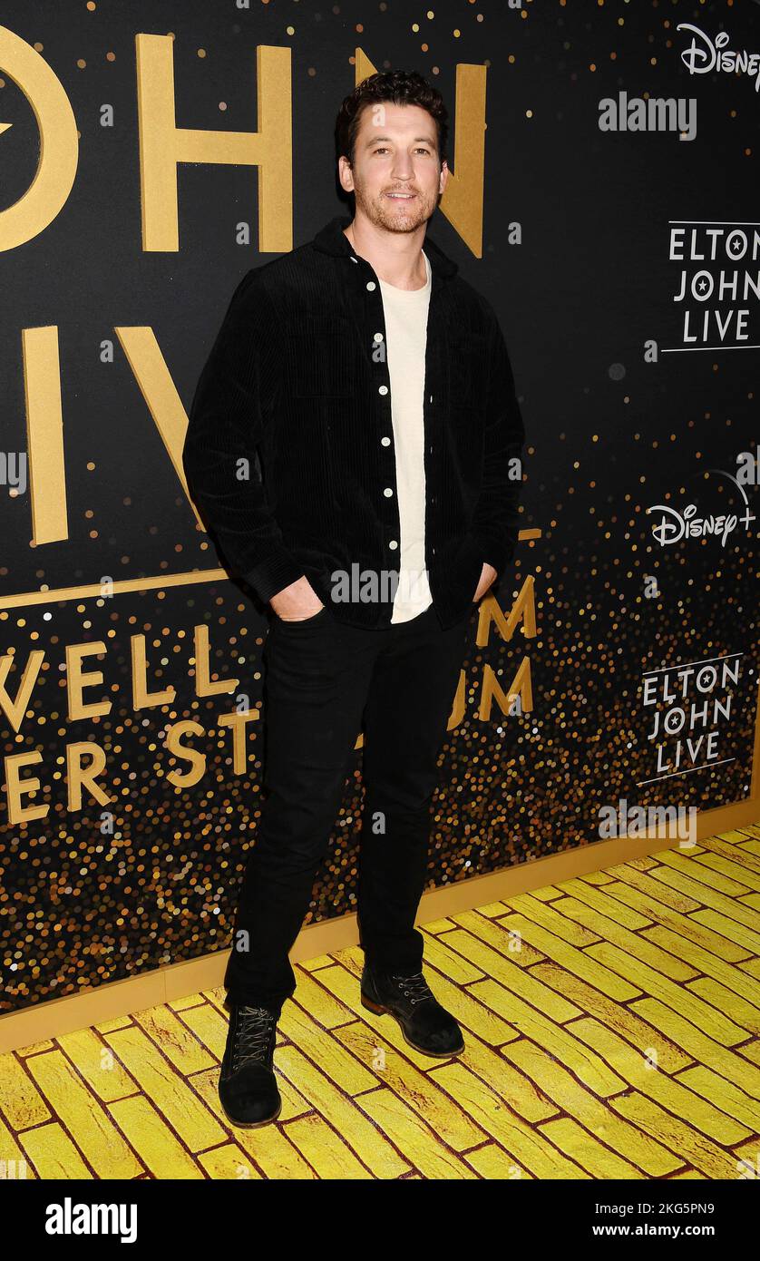 Los Angeles, California, USA. 20th Nov, 2022. Miles Teller attends the ...