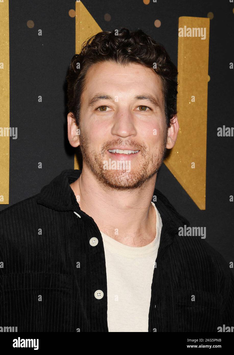 Los Angeles, California, USA. 20th Nov, 2022. Miles Teller attends the ...