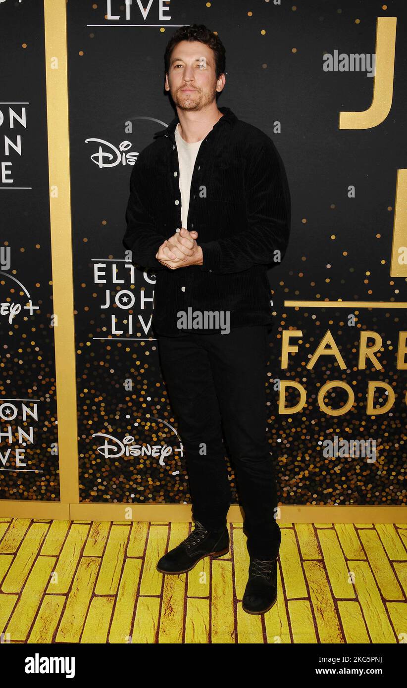 Los Angeles, California, USA. 20th Nov, 2022. Miles Teller attends the ...