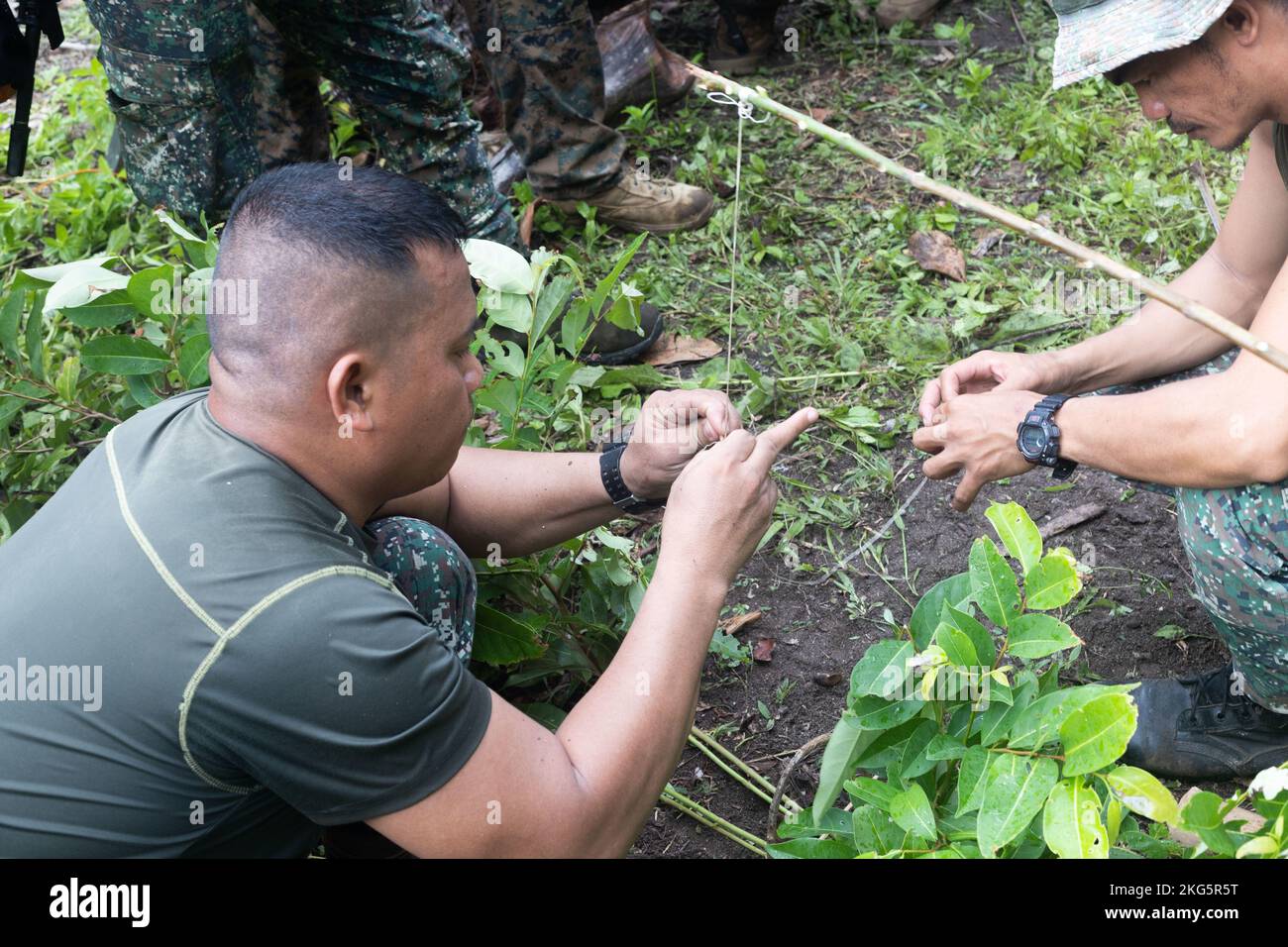 Philippine reconnaissance Marines construct a snare for persistence and ...