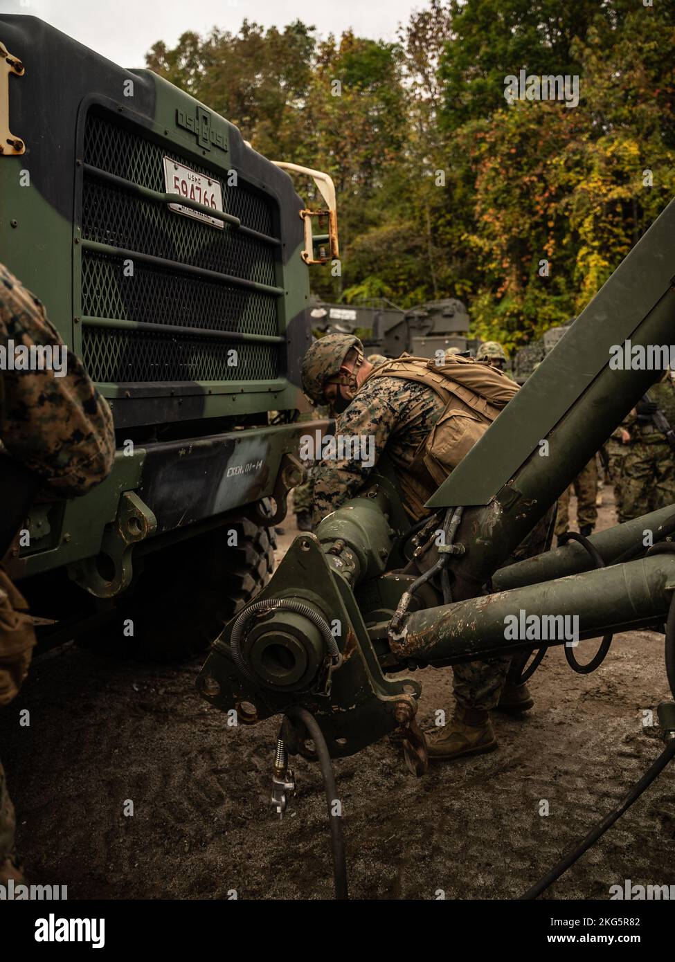 U.S. Marine Corps Lance Cpl. Darien Degregorio, a motor transportation ...