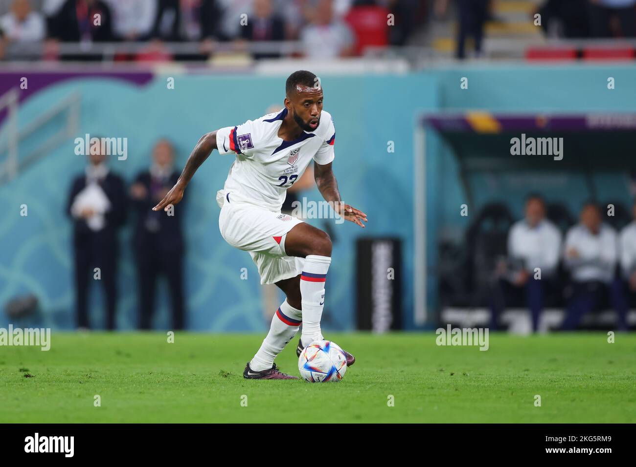 Al Rayyan, Qatar. 21st Nov, 2022. Kellyn Acosta (USA) Football/Soccer ...