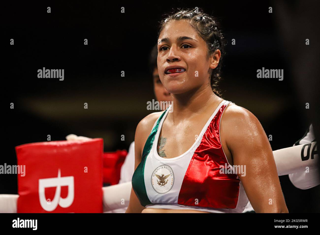 HERMOSILLO, MEXICO - SEPTEMBER 03: Érika 'Dinamita' Cruz (Green white ...