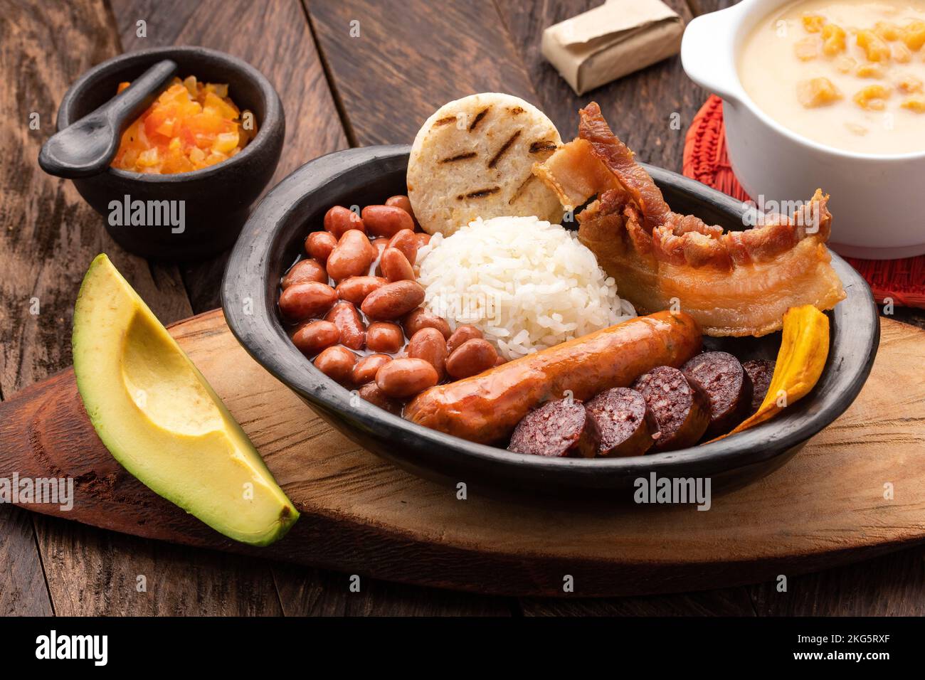 Bandeja paisa, typical Colombian main dish - Gastronomy of Antioquia ...