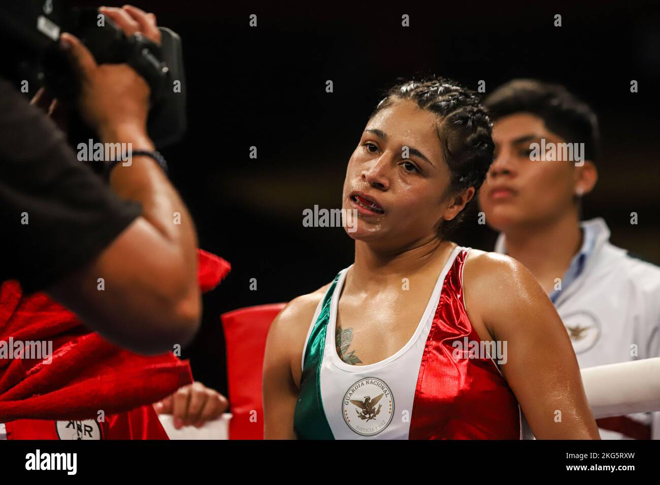 HERMOSILLO, MEXICO - SEPTEMBER 03: Érika 'Dinamita' Cruz (Green white ...