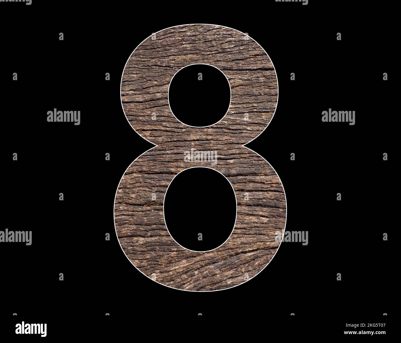 Number eight (8) - Rustic tree bark texture Stock Photo - Alamy
