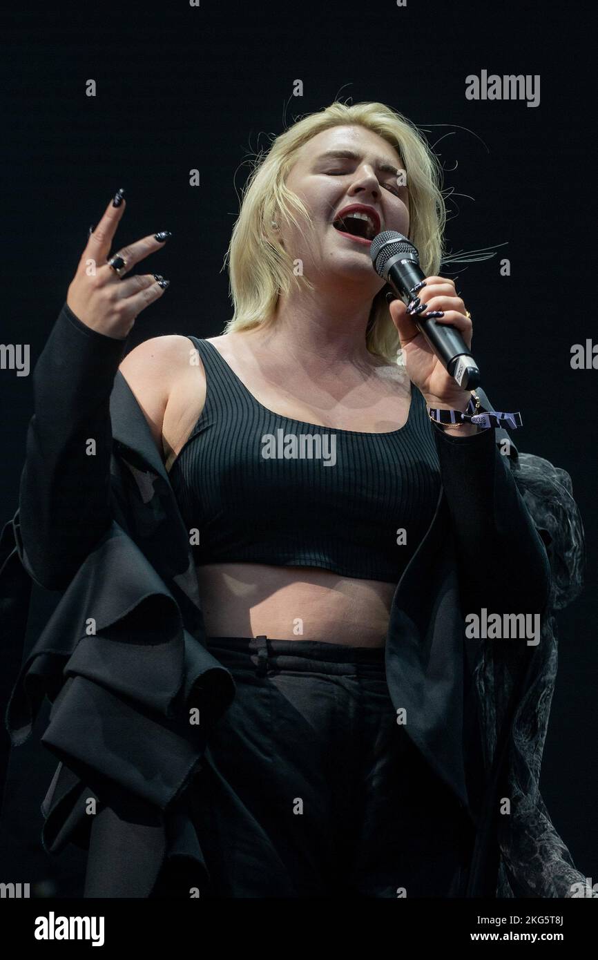 SOUTHSEA, ENGLAND: Rebecca Lucy Taylor aka Self Esteem performs on the ...