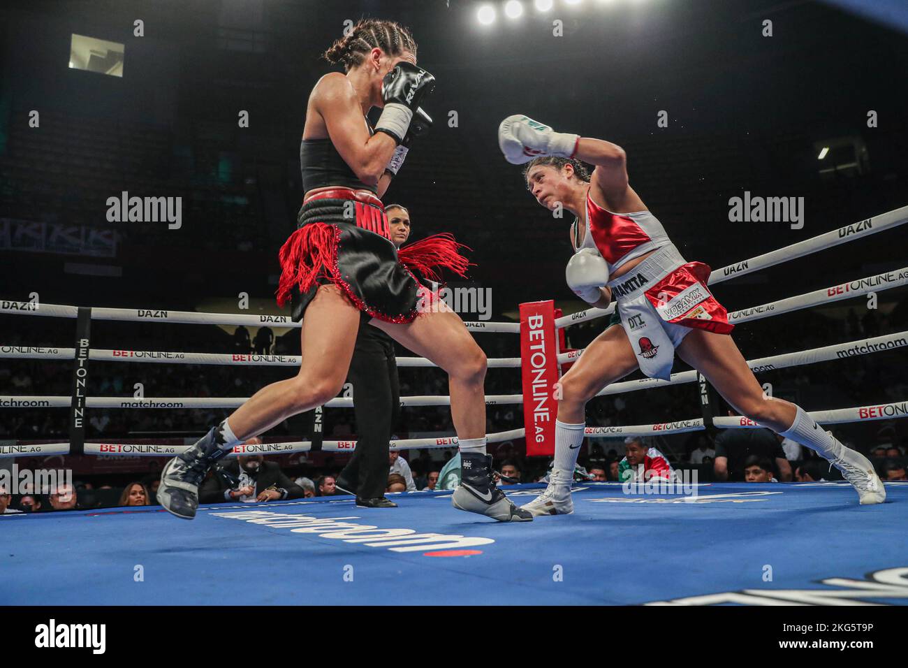 HERMOSILLO, MEXICO - SEPTEMBER 03: Érika 'Dinamita' Cruz (Green white ...