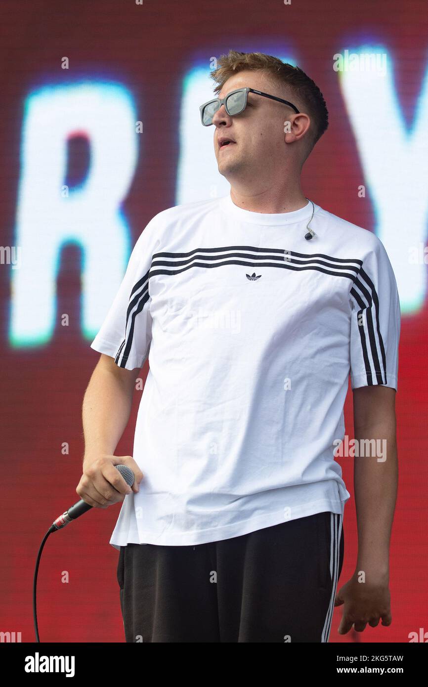SOUTHSEA, ENGLAND: Various artists perform on the Castle Stage at the ...