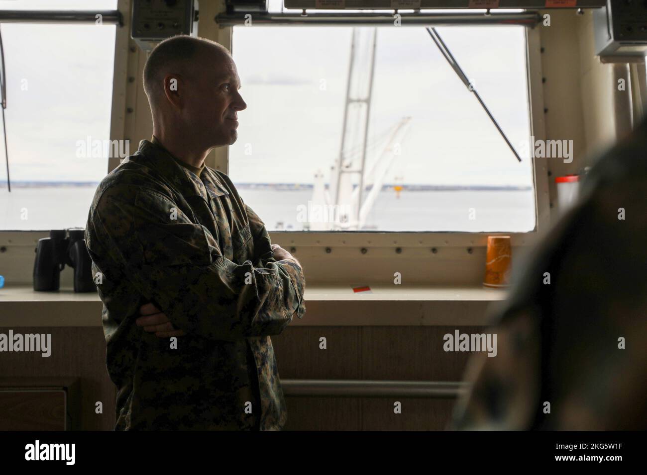 U.S. Marine Corps Col. Douglas Burke, the commanding officer of Combat ...