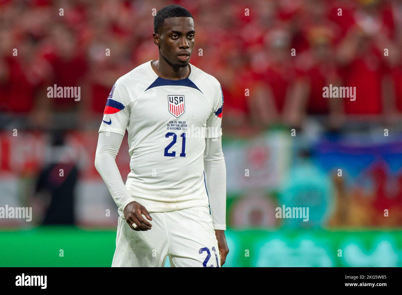 Tim WEAH of USA during the FIFA World Cup, Qatar. , . (Photo by Andrew ...