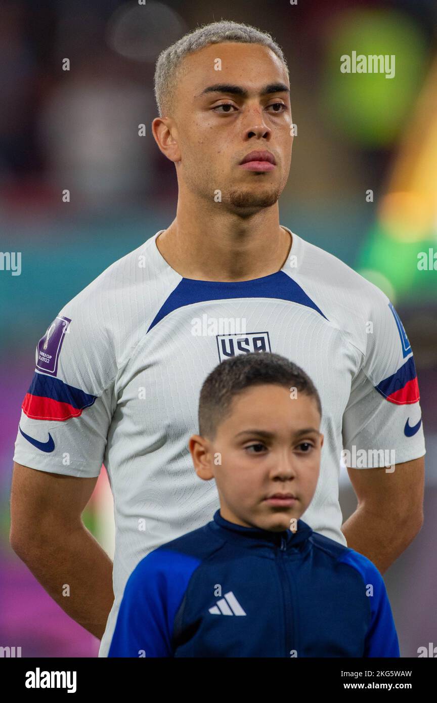 Sergino DEST of USA during the FIFA World Cup Qatar 2022 Group B match ...