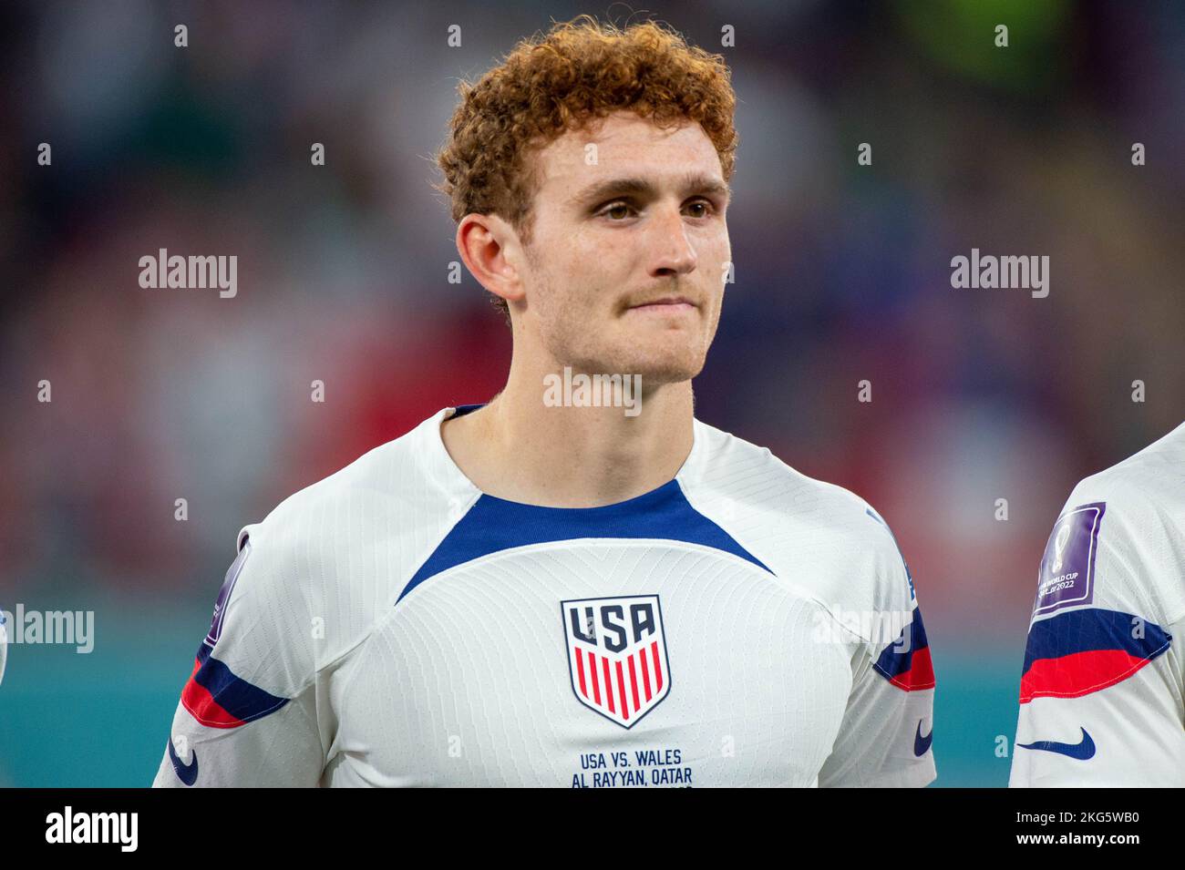 Josh SARGENT of USA during the FIFA World Cup Qatar 2022 Group B match ...