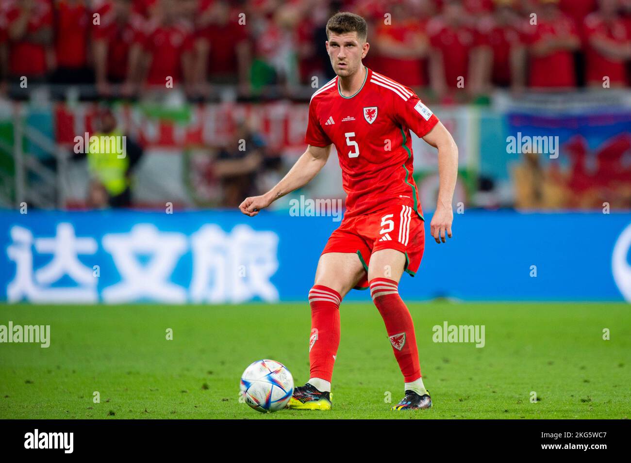 Chris MEPHAM of Wales during the FIFA World Cup Qatar 2022 Group B ...
