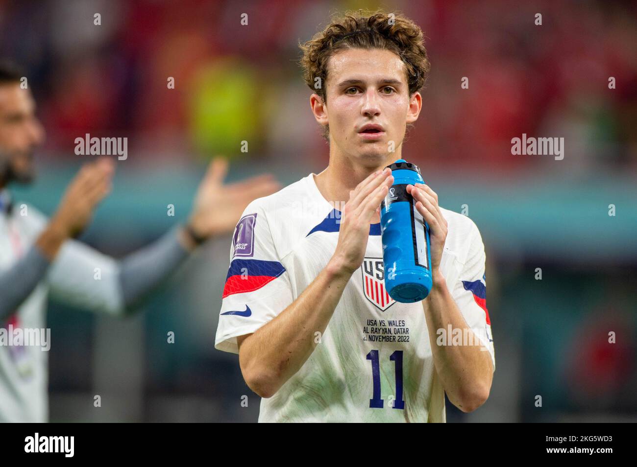 Brenden AARONSON of USA during the FIFA World Cup Qatar 2022 Group B ...