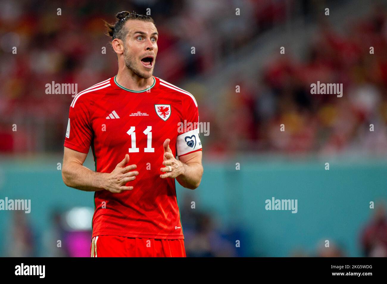 Gareth BALE of Wales during the FIFA World Cup Qatar 2022 Group B match ...