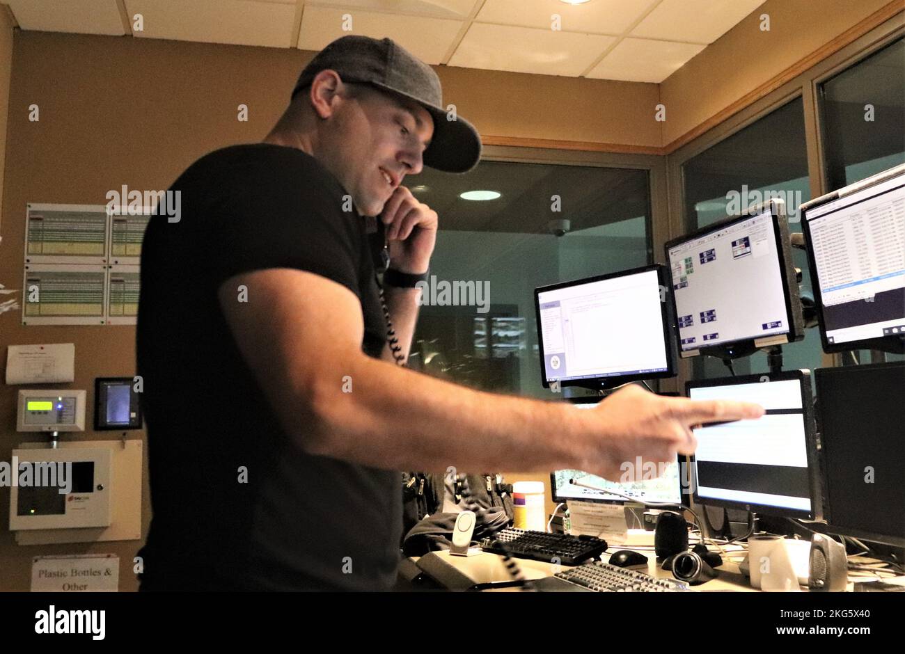 Aaron Demarte, public safety dispatcher with the Fort McCoy Directorate ...