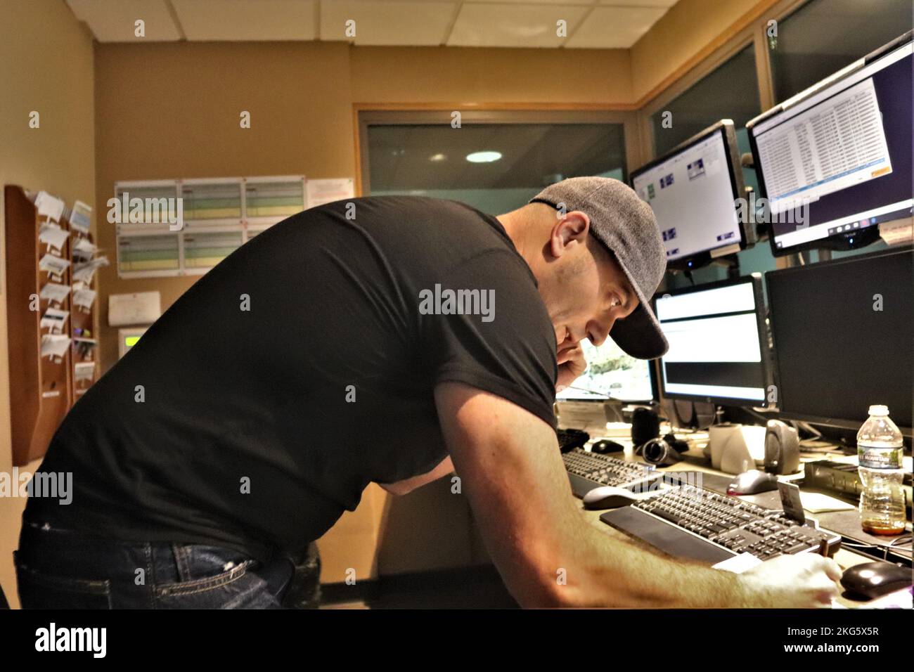 Aaron Demarte, public safety dispatcher with the Fort McCoy Directorate ...
