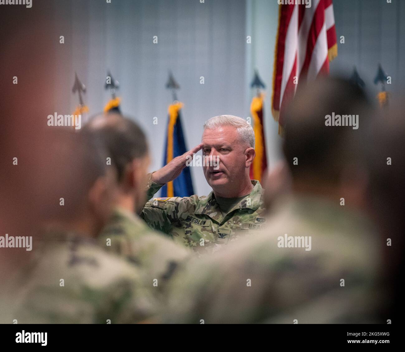 U.S. Army Col. Bruce Bredlow, commander, 52nd Air Defense Artillery ...