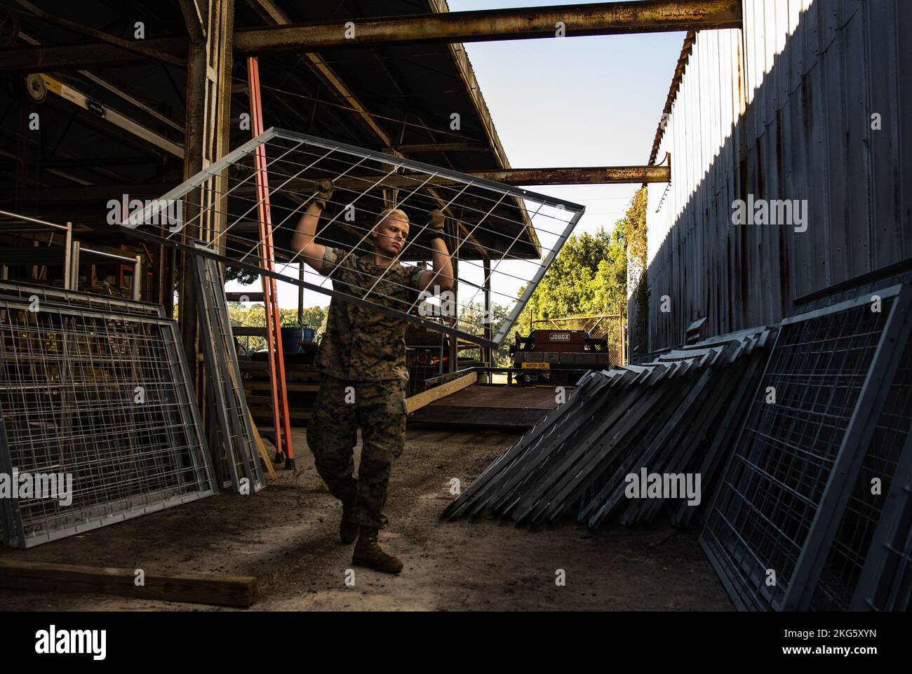 Marines with 8th Engineer Support Battalion, 2nd Marine Logistics Group ...