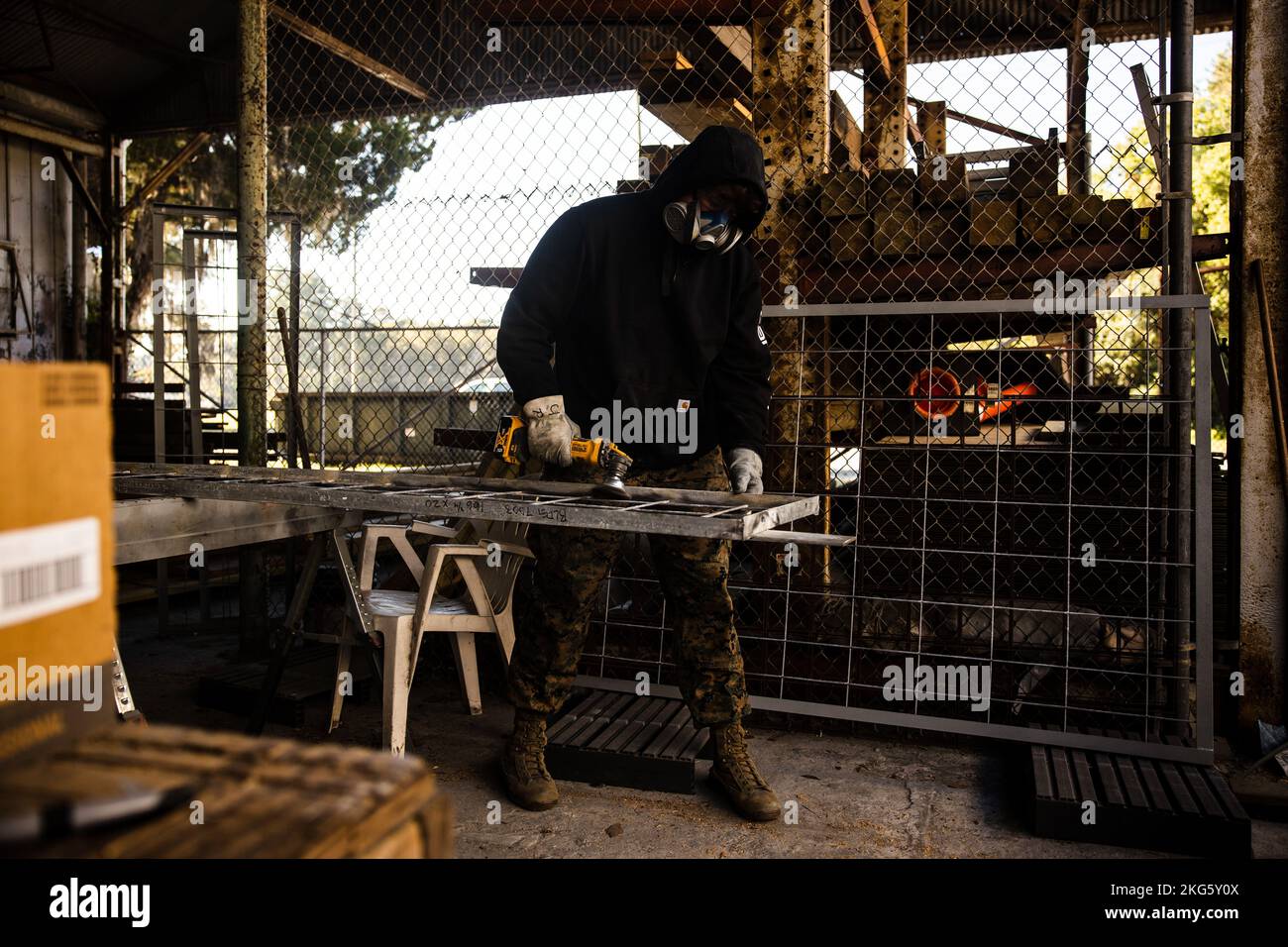 Marines with 8th Engineer Support Battalion, 2nd Marine Logistics Group ...