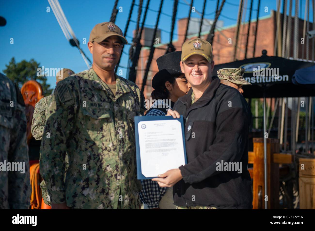 BOSTON (Oct. 6, 2022) U.S. Navy Airman John Wayne, was awarded the ...