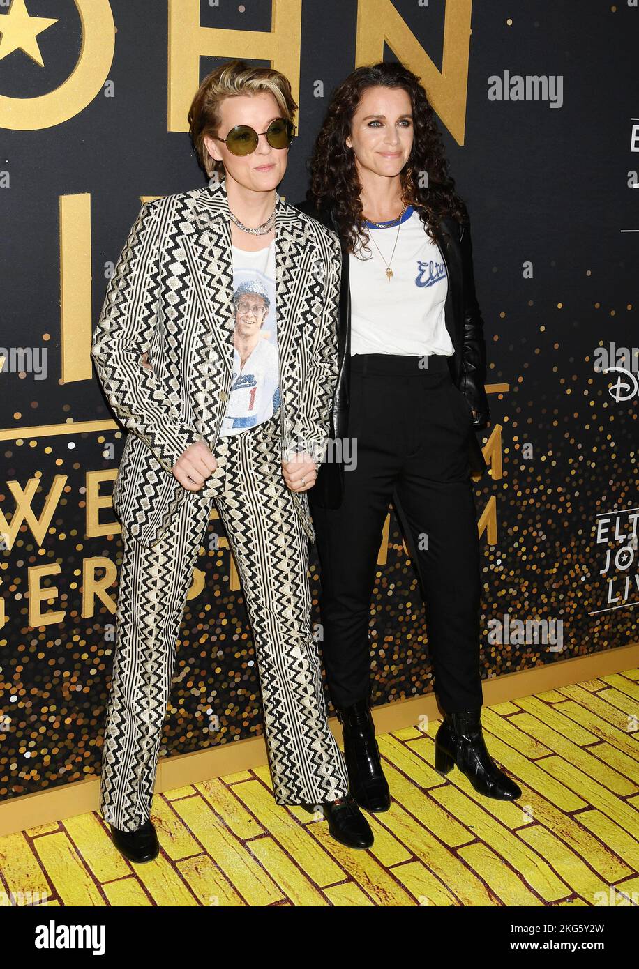 LOS ANGELES, CALIFORNIA - NOVEMBER 20: (L-R) Brandi Carlile and ...