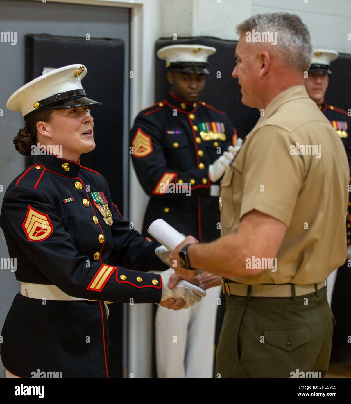Colonel Robert A. Sucher, commanding officer, Marine Barracks ...