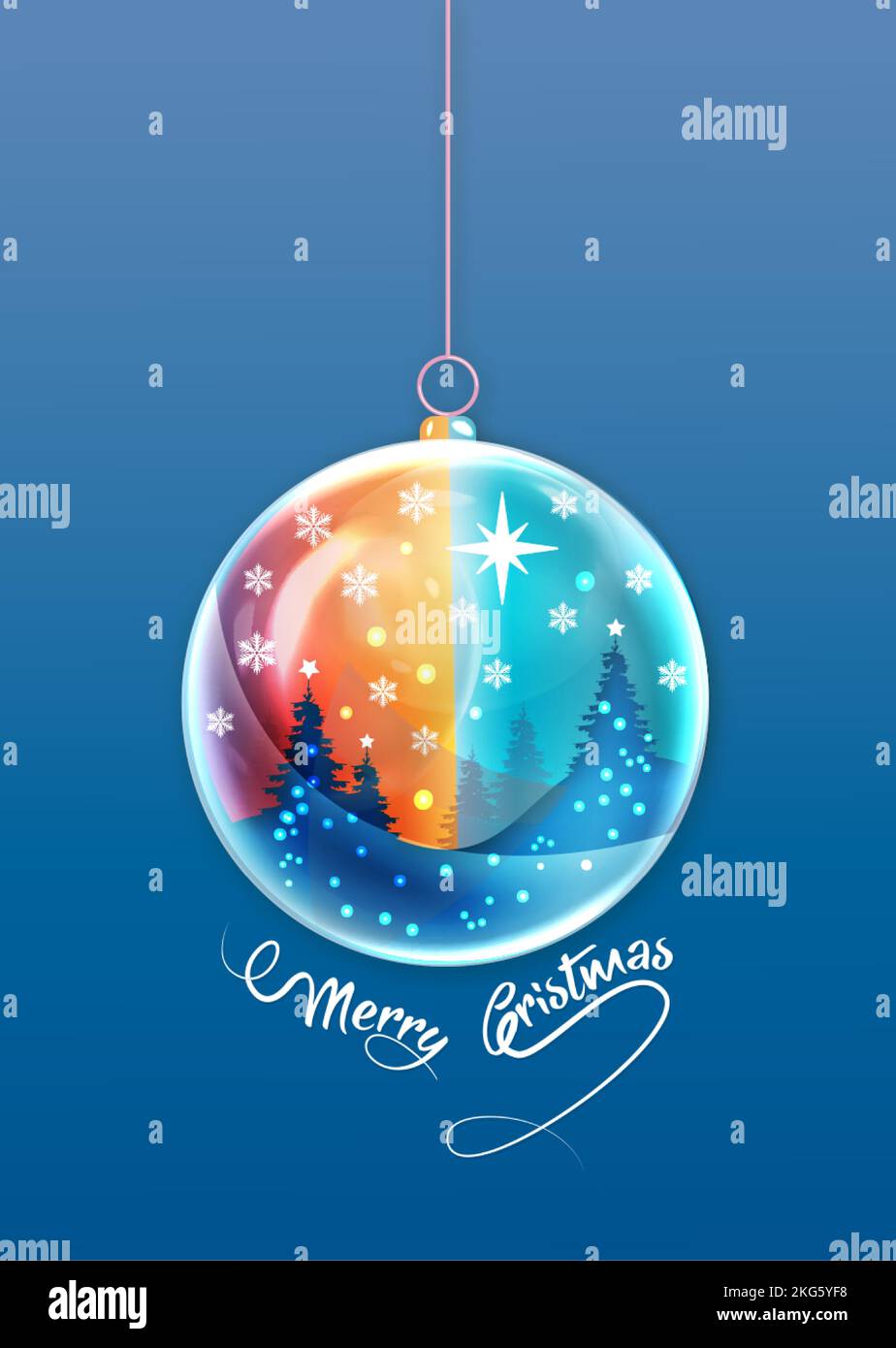 Christmas decoration watercolor Stock Vector Images - Alamy