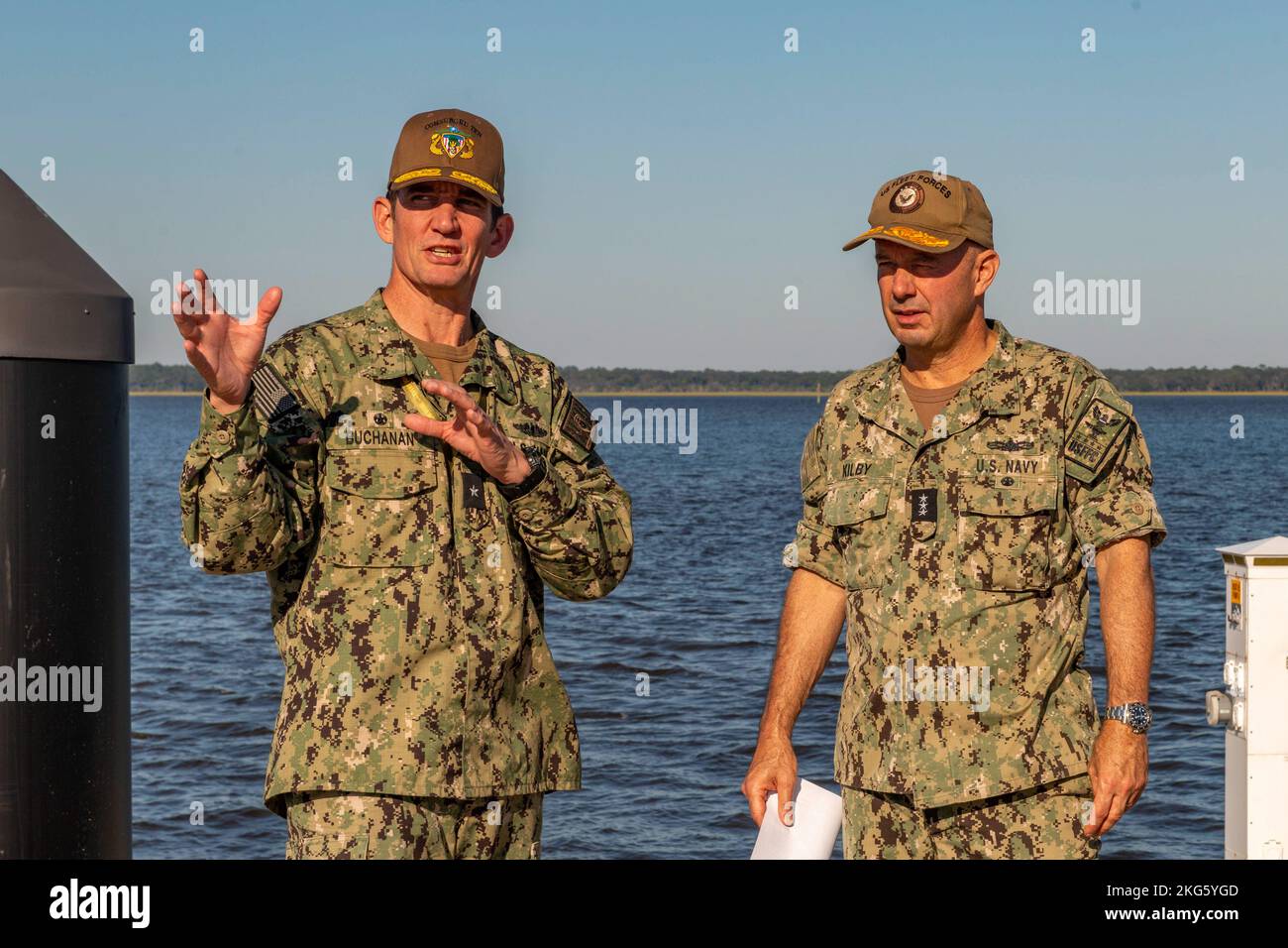 KINGS BAY, Ga. (Oct. 6, 2022) Vice Adm. Jim Kilby, commander Task Force 80 and deputy commander ...