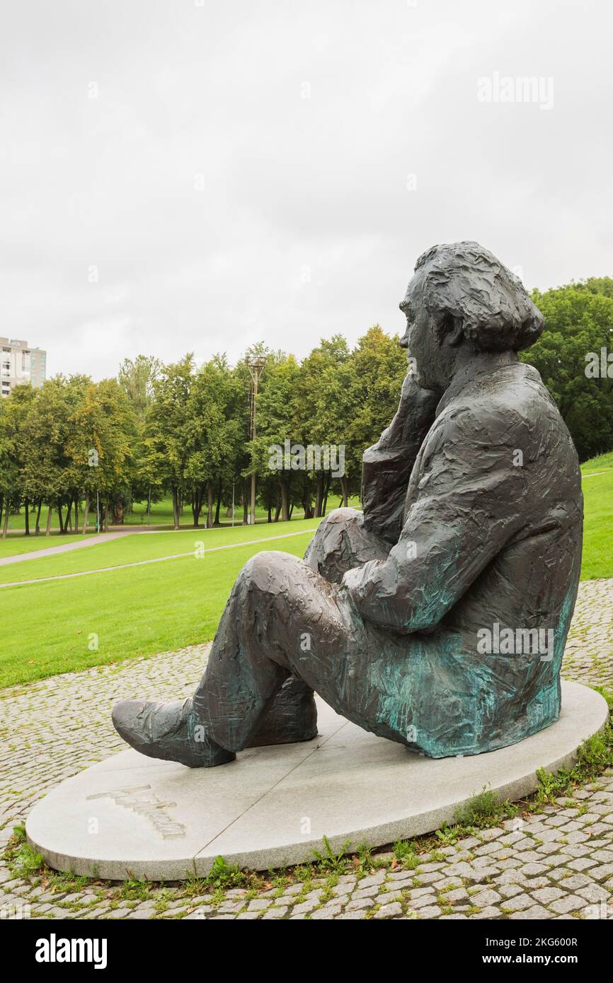 Bronze statue of Gustav Ernesaks, Stadium at Song Festival Grounds ...