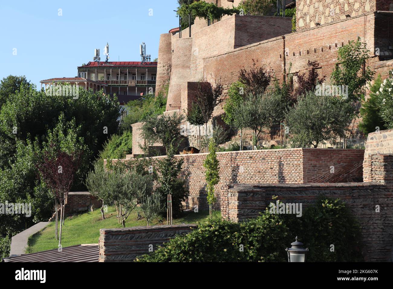 A view of the ancient buildings in Tbilisi, Georgia Stock Photo - Alamy