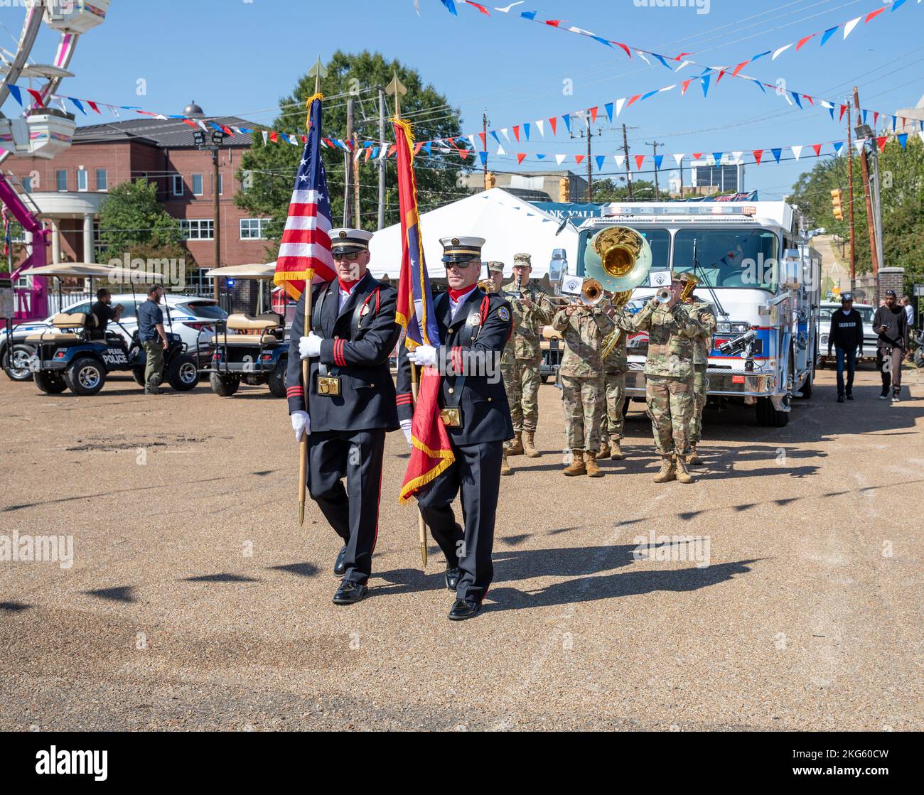 The 41st Army Band, Mississippi Army National Guard, prepares to play a ...