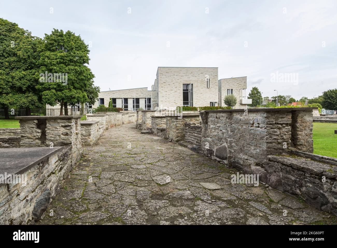 Old Gothic ruins of Pirita monastery dedicated to St Bridget and new ...